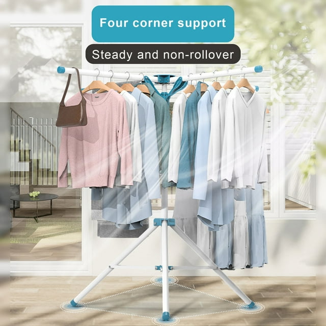 HICESS Tripod Clothes Drying Rack Strong Load-bearing Height-Adjustable ...