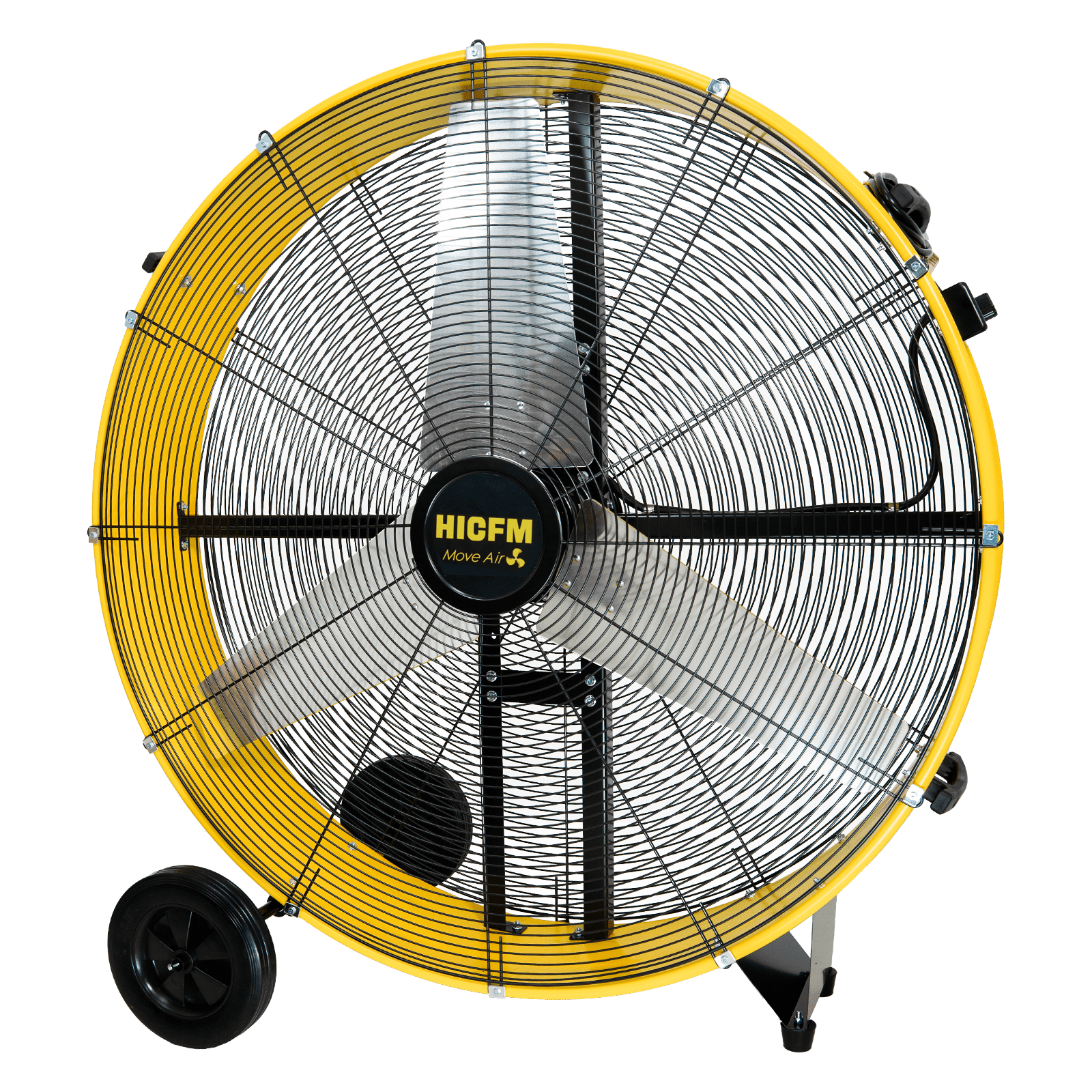 HICFM 42” Industrial Drum Fan 26800 CFM, H-Cross Frame Heavy Duty 4/5HP ...