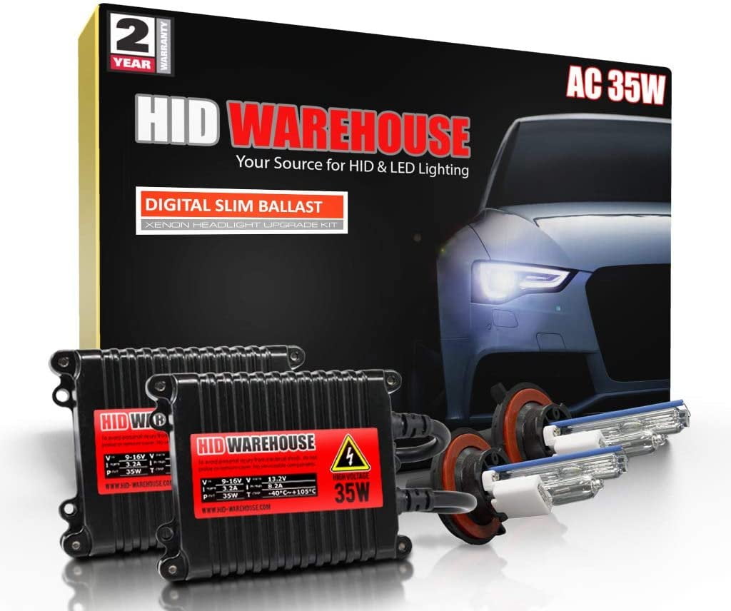 HID-Warehouse 35W AC Xenon Bundle with Slim AC Ballast 1 Pair and H13 / 9008 3000K - 3K Golden ...