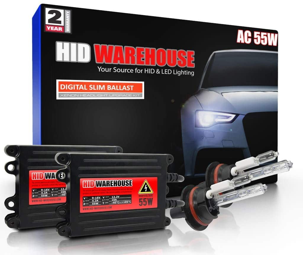 HID-Warehouse 55W AC Xenon Bundle with Slim AC Ballast 1 Pair - 9004 ...