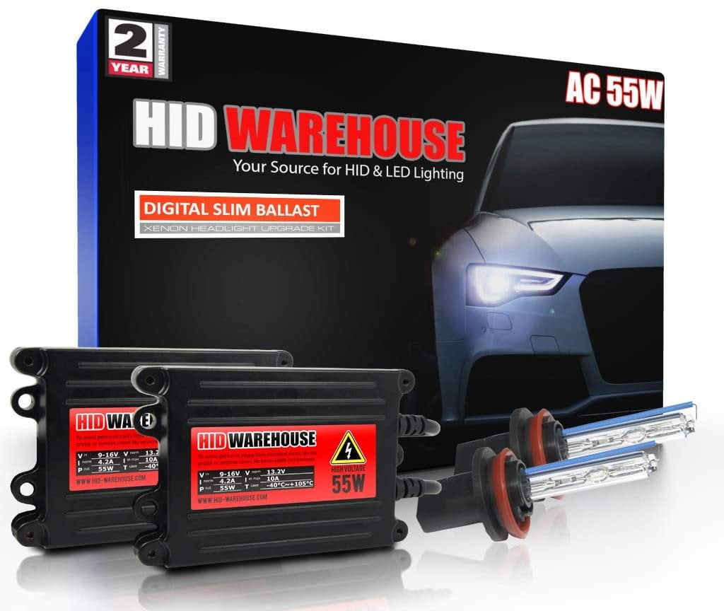HID-Warehouse 55W AC Xenon Bundle with Slim AC Ballast 1 Pair - H11 ...