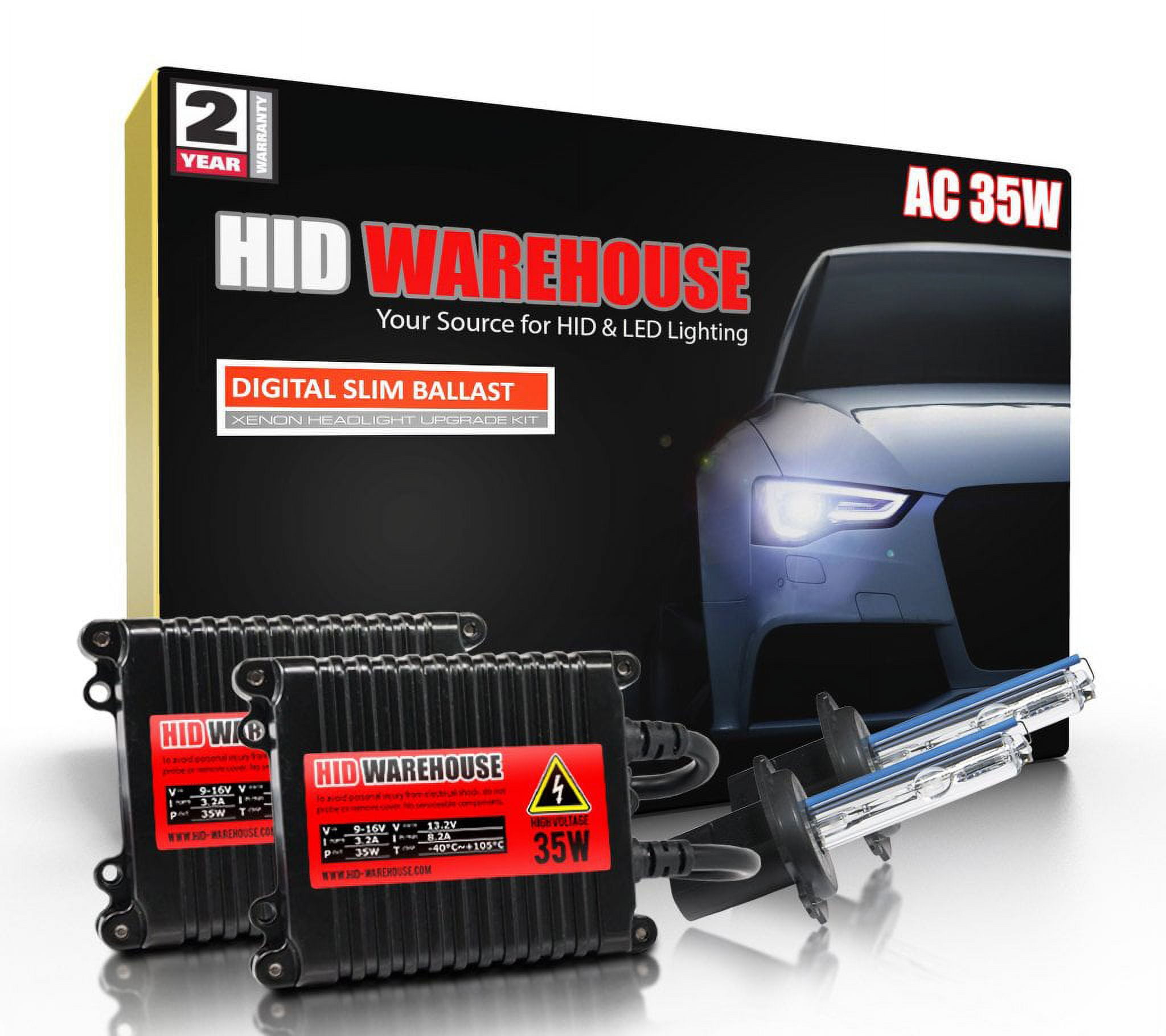 HID-Warehouse AC 35W HID Kit Xenon Light Headlight H7 5000K - Bright ...