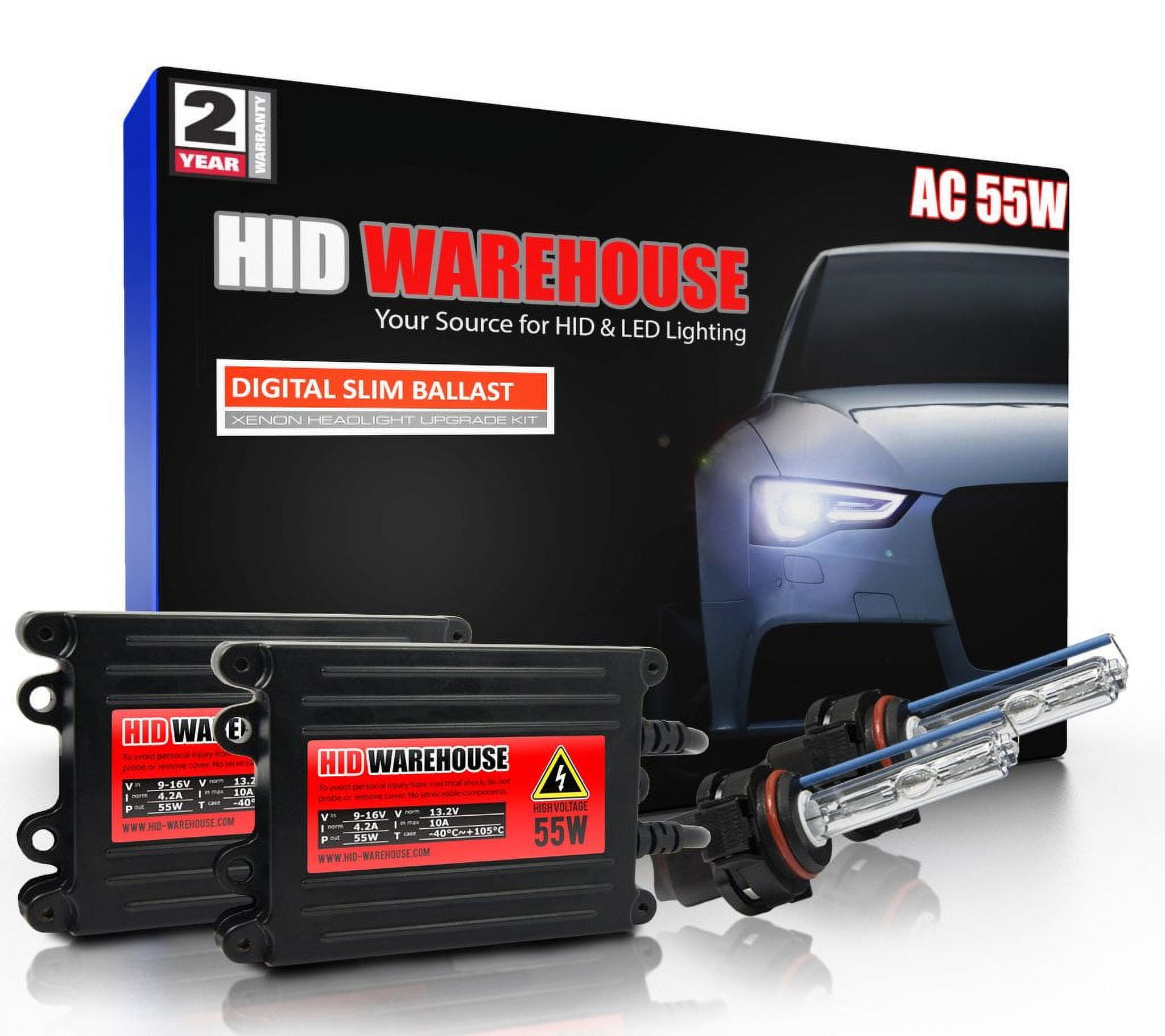 HID-Warehouse AC 55W HID Kit Xenon Light Headlight 5202 4300K - Bright ...