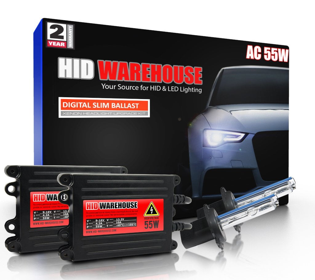 HID-Warehouse AC 55W HID Kit Xenon Light Headlight H7 8000K - Medium ...