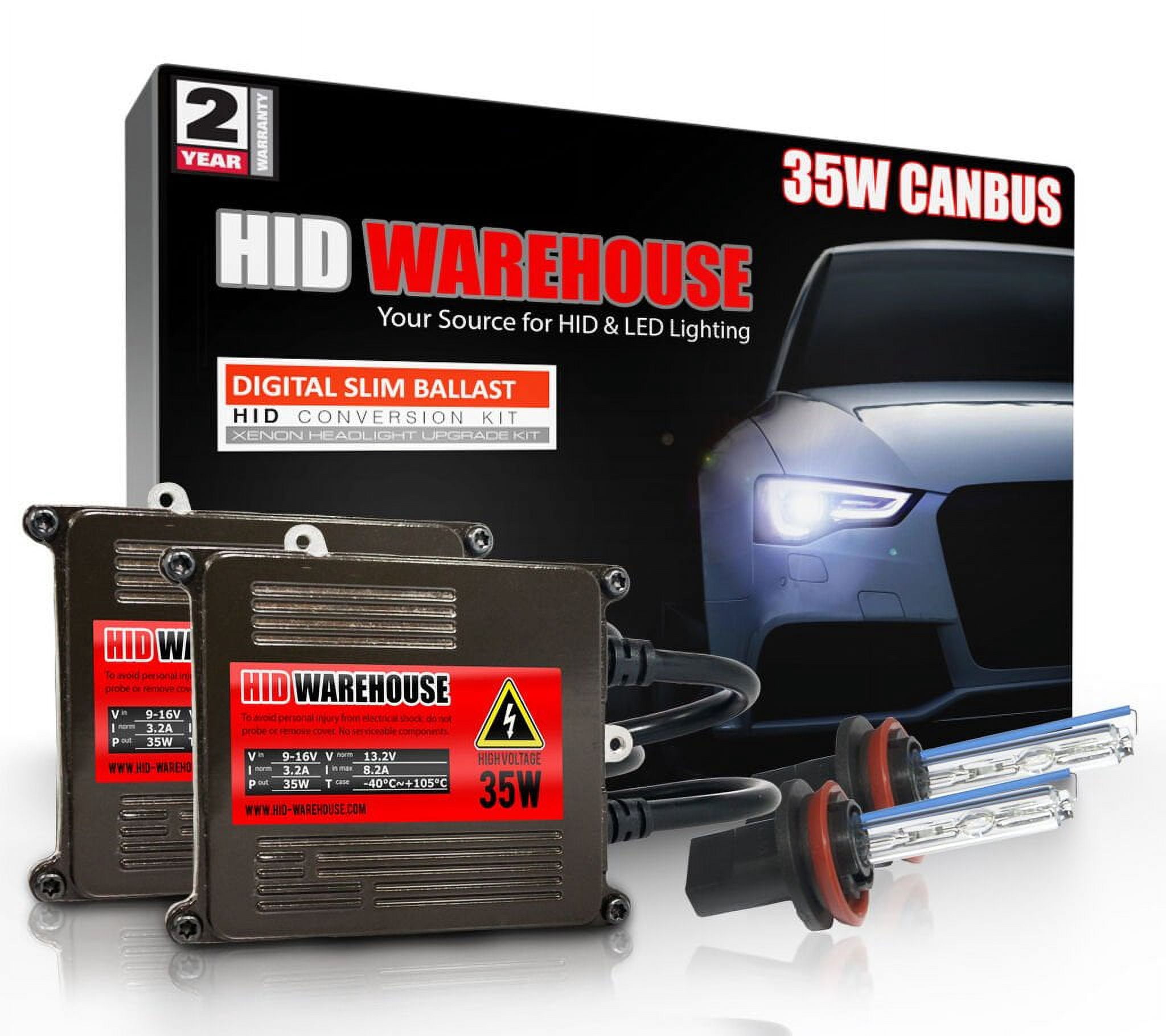 HID-Warehouse CanBus 35W H11 HID Kit - 4300K 5000K 6000K 8000K 10000K ...