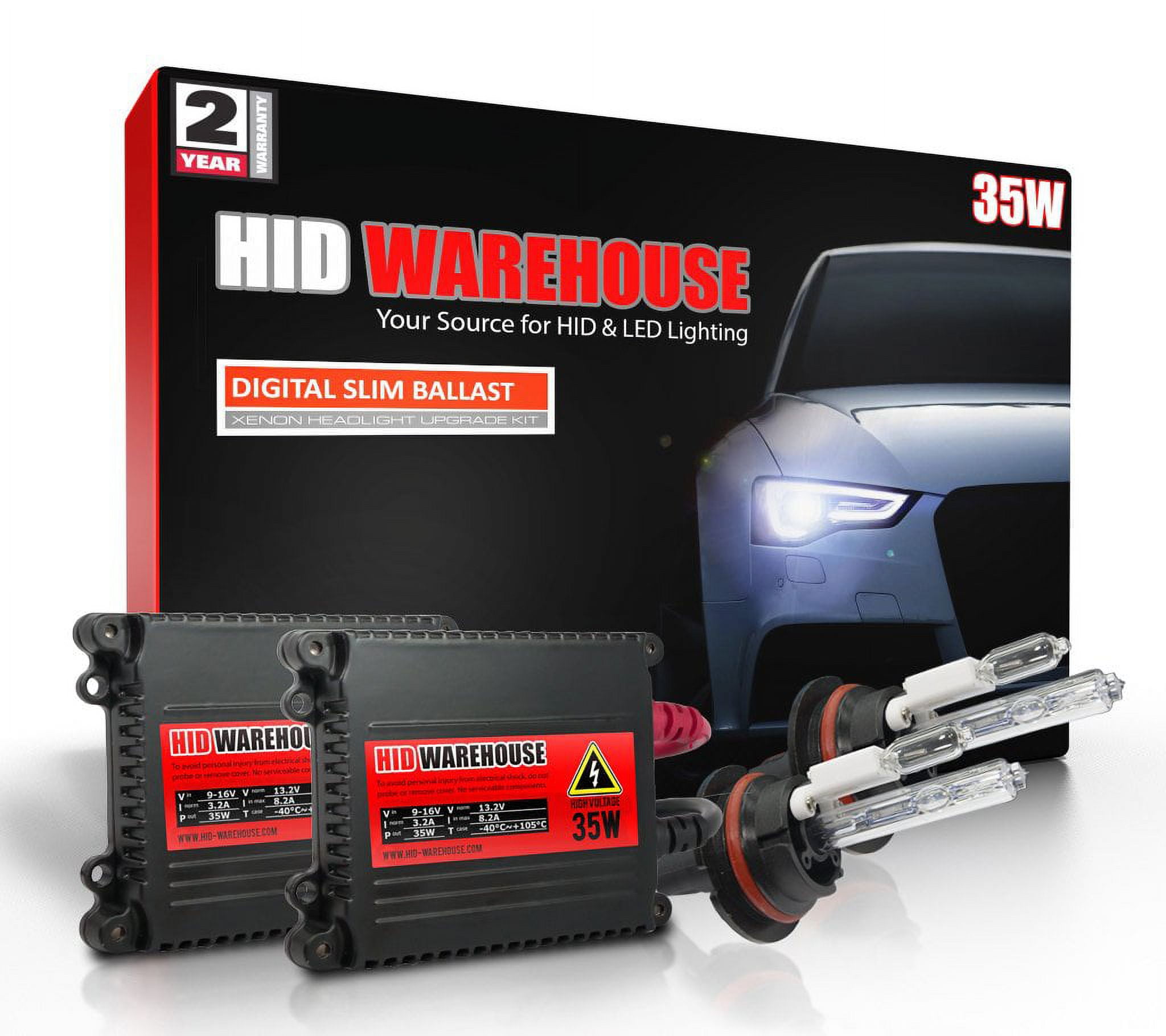 HID-Warehouse DC 35W HID Kit Xenon Light Headlight 9007 Bi-Xenon 5000K - Bright White - Walmart.com