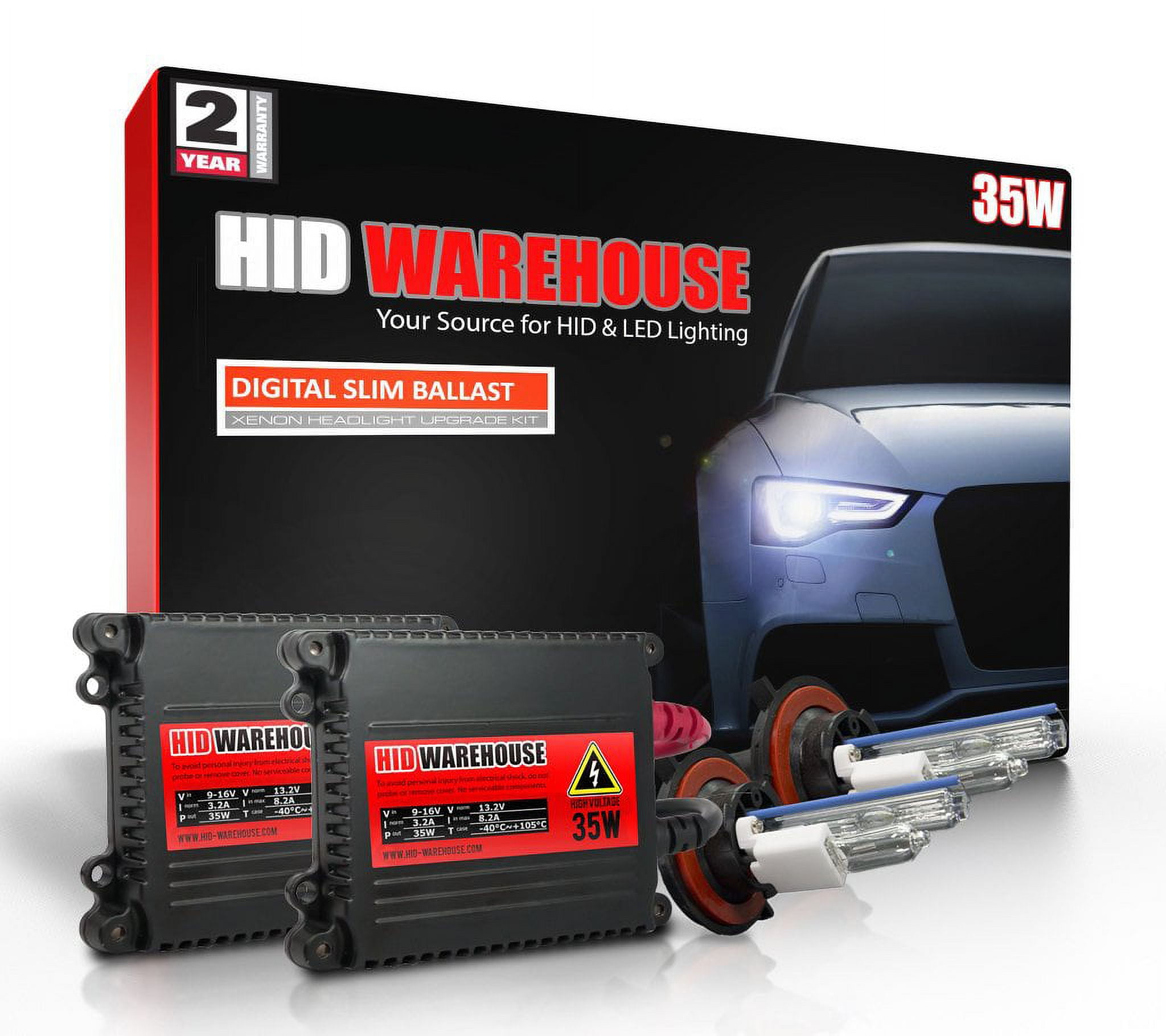 HID-Warehouse DC 35W HID Kit Xenon Light Headlight H13 4300K - Bright ...