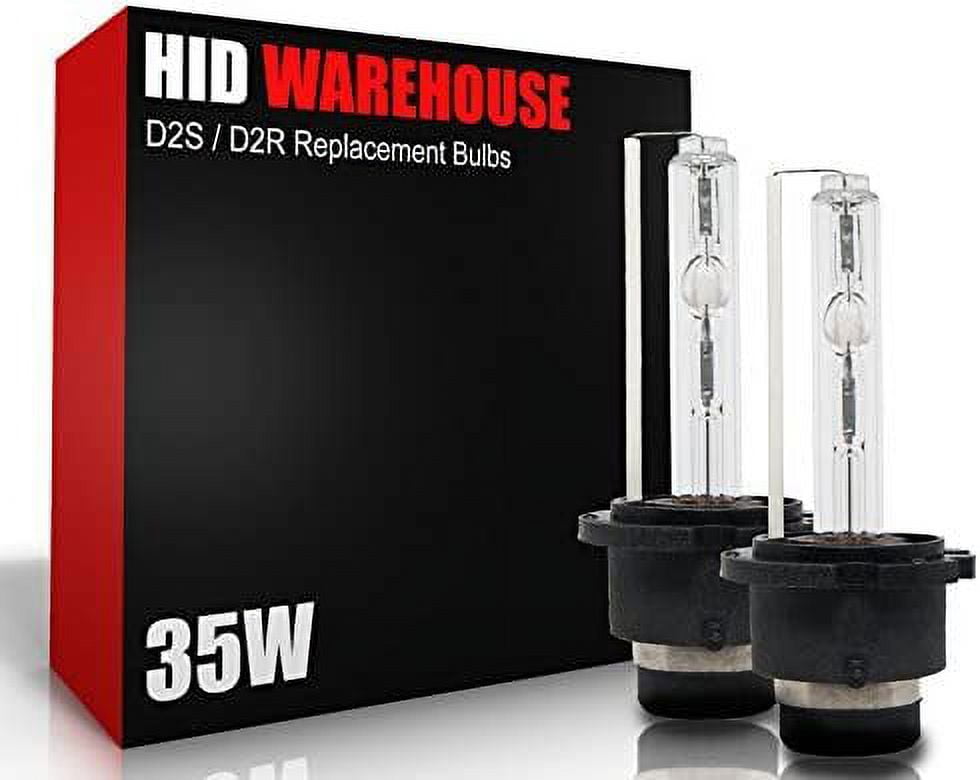 HID-Warehouse HID Xenon Replacement Bulbs - D2S / D2R / D2C - 4300K Daylight 1 Pair - Walmart.com
