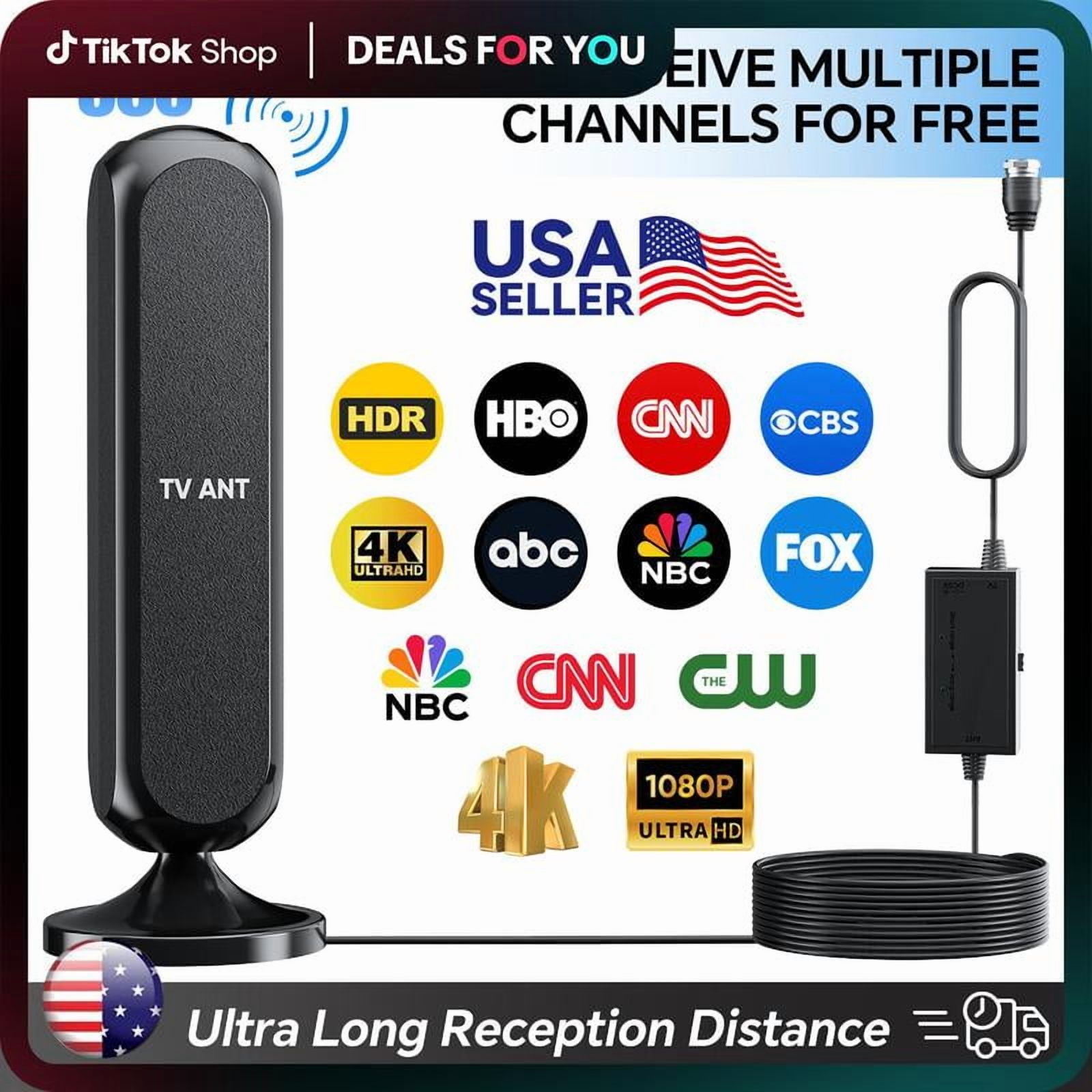 HIDB TV Antenna Digital for Smart TV HD Antena Indoor 4K 360 ° Signal ...