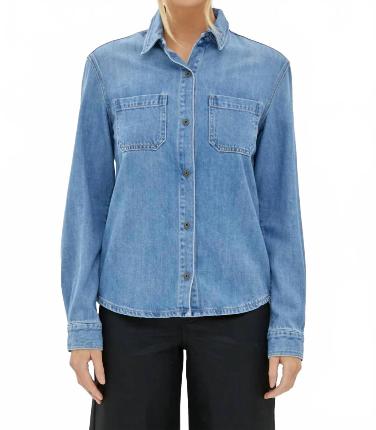 Hidden Classic Fit Denim Shirt - Walmart.com
