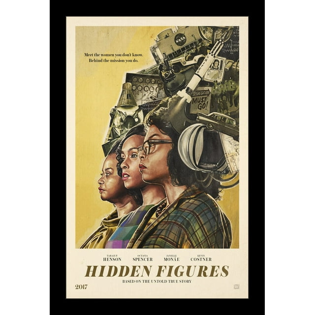 HIDDEN FIGURES - 11x17 Framed Movie Poster - Walmart.com