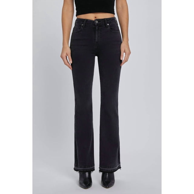 HIDDEN Happi Slit Flare Jeans - Walmart.com