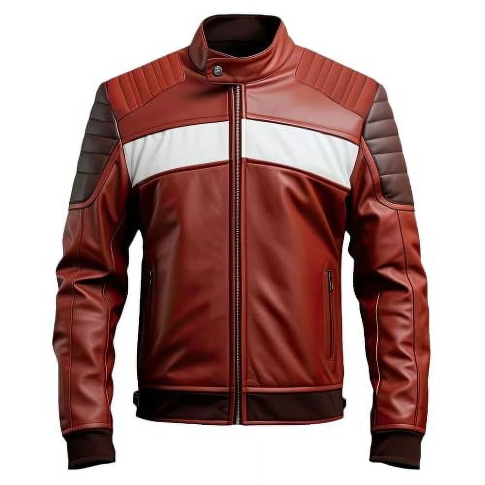 HIDE CRAFTS Men's Genuine Sheepskin Quilted Winter Leather Jacket ...