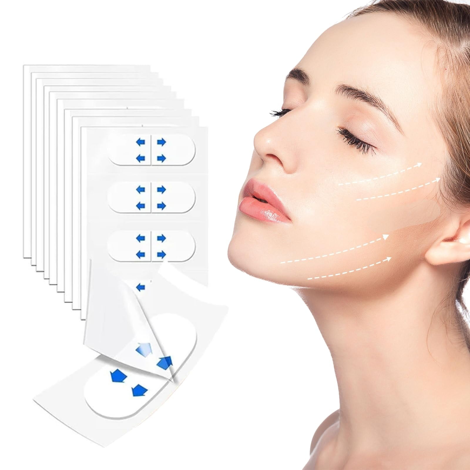 HIDOVETEC Face Lift Tape Invisible,132PCS, HYZ01 for Double Chin ...