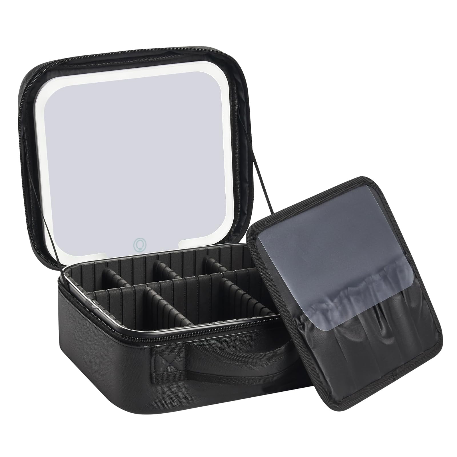 Hieey Makeup Bag With Led Mirror Travel Makeup Bag Makeup Bag