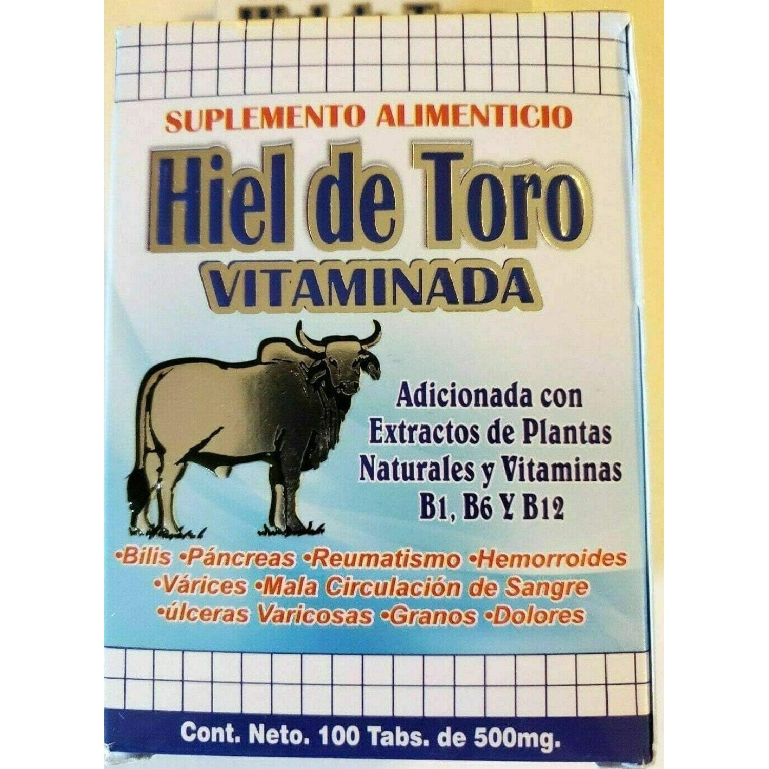 HIEL DE Toro VITAMINADA"para Bilis, Reumatismo, Mala Circulacion, Dolor ...
