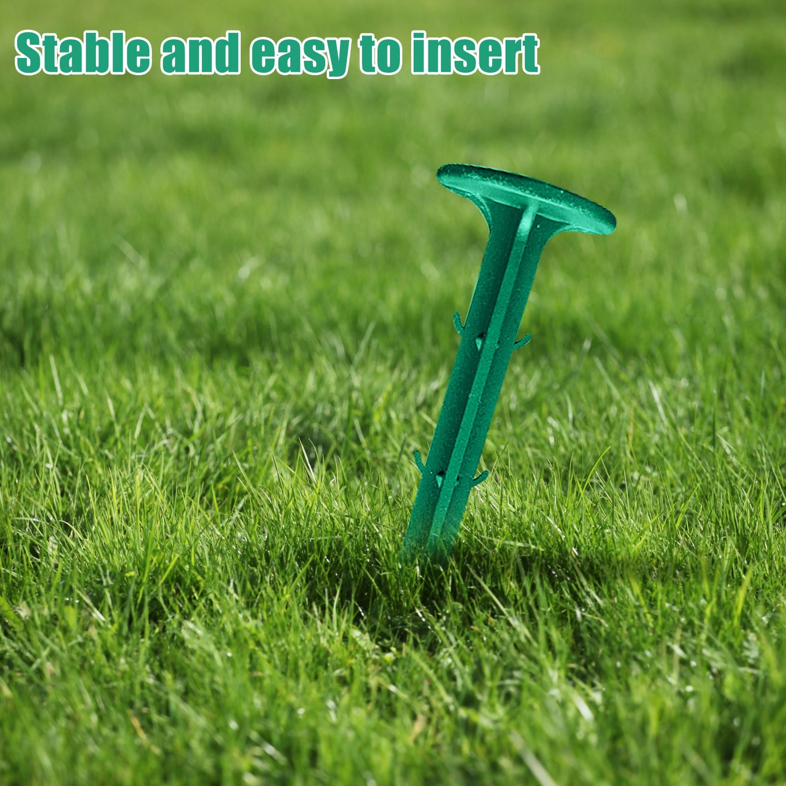 HIELLFQ 150Pcs Green Plastic Landscape & Garden Spikes for Keeping ...