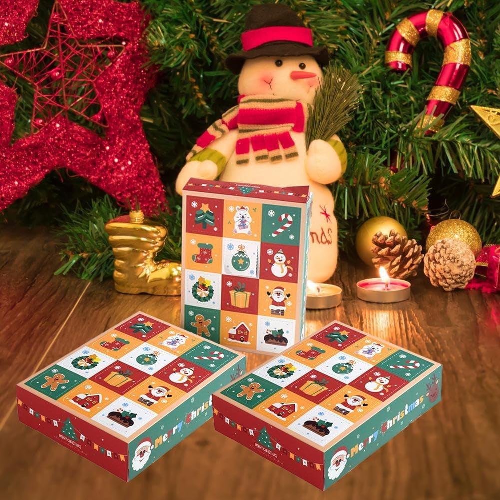 HIELLFQ 5pcs Diy Christmas Advent Calendar Boxes For 2026,Fillable ...