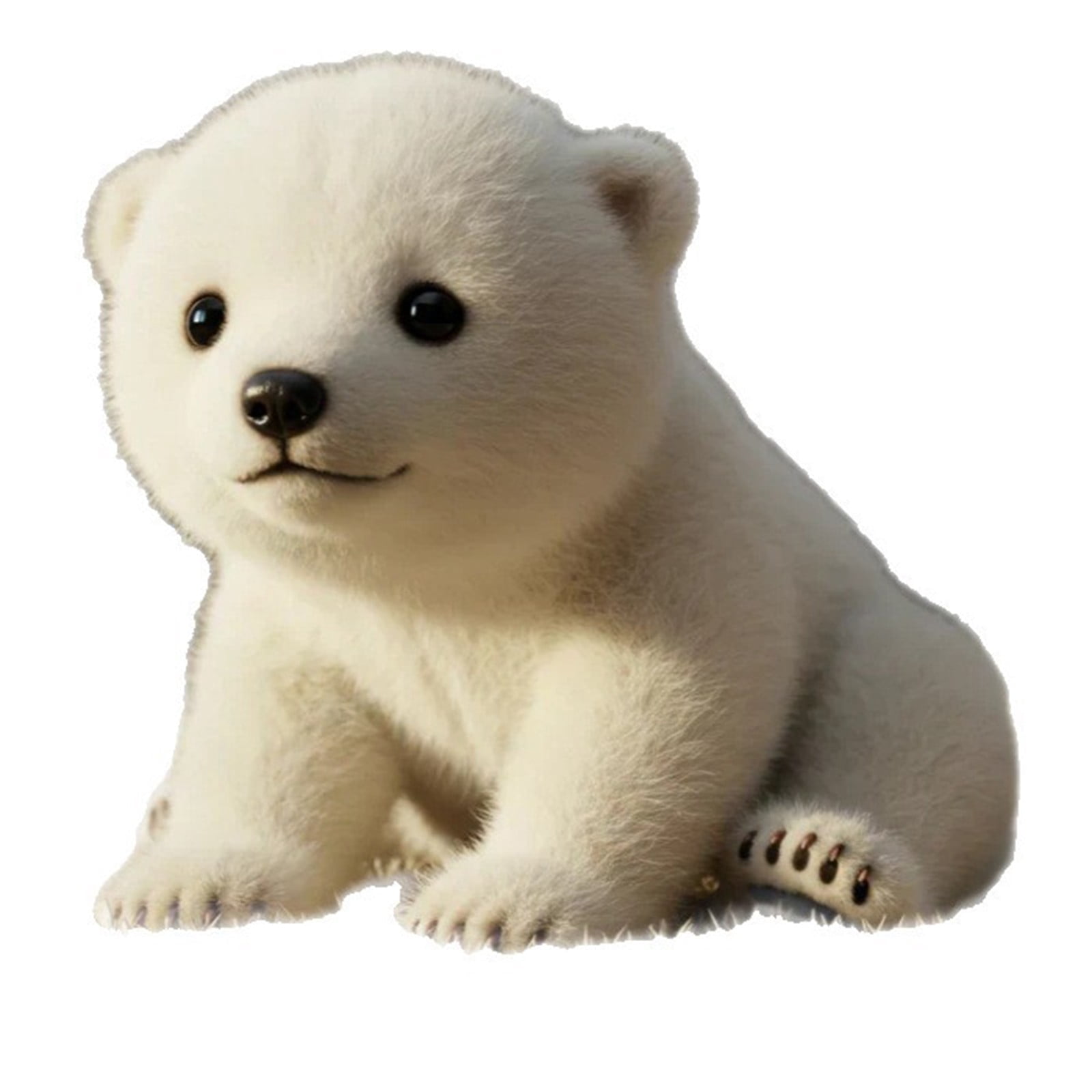 HIELLFQ 6.69" Polar Bear, Ultra-Soft Lifelike Plushies Hugs, Emotional ...