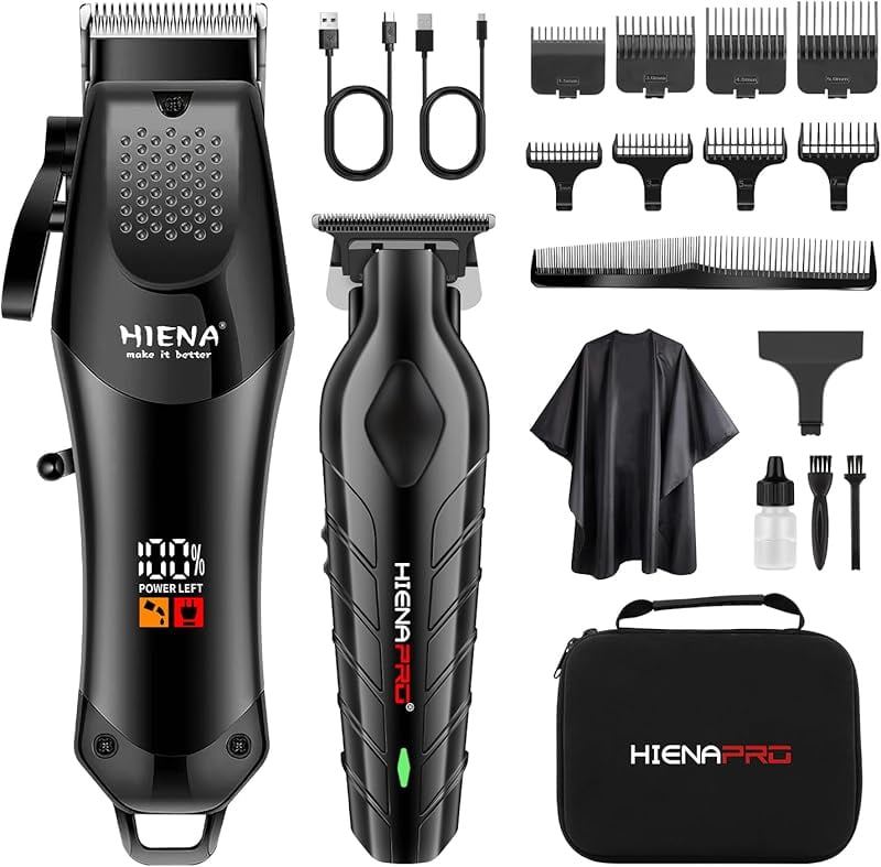 HIENA PRO Professional Hair Clippers for Men, Cordless Hair Clipper for ...