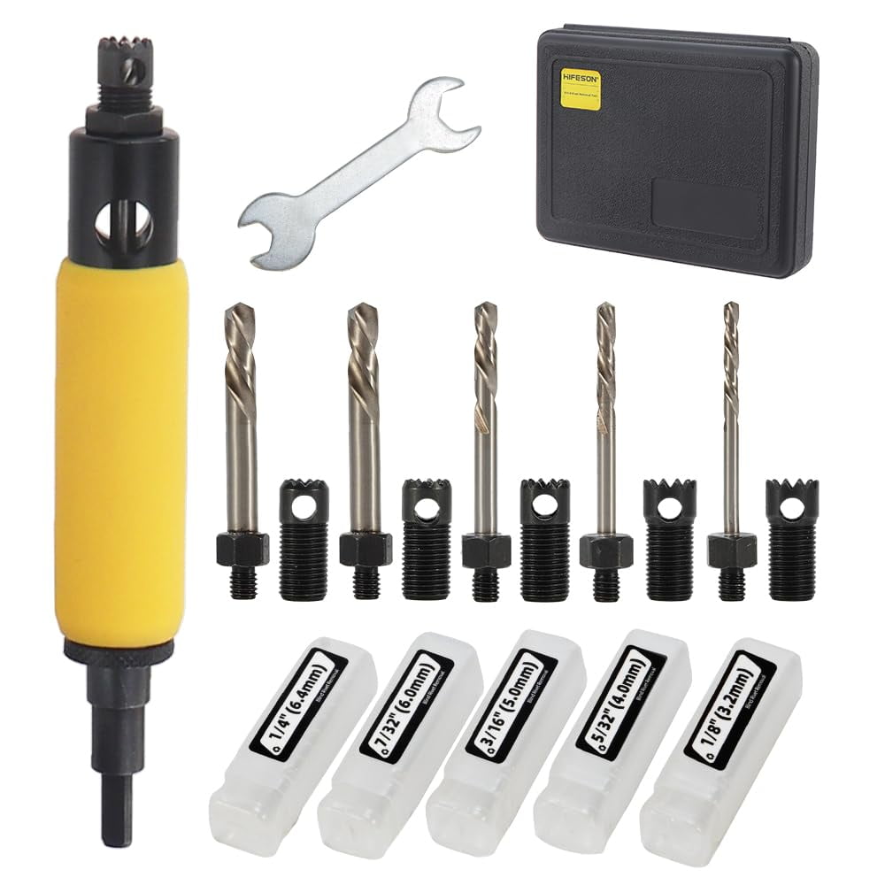 HIFESON Rivet Removal Tool，Blind Rivets Drill Remover，Electric Drill ...