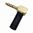 HIFI 4.4mm Right Angle Plug 5 Pole Balanced Male Audio Jack Adapter for ...