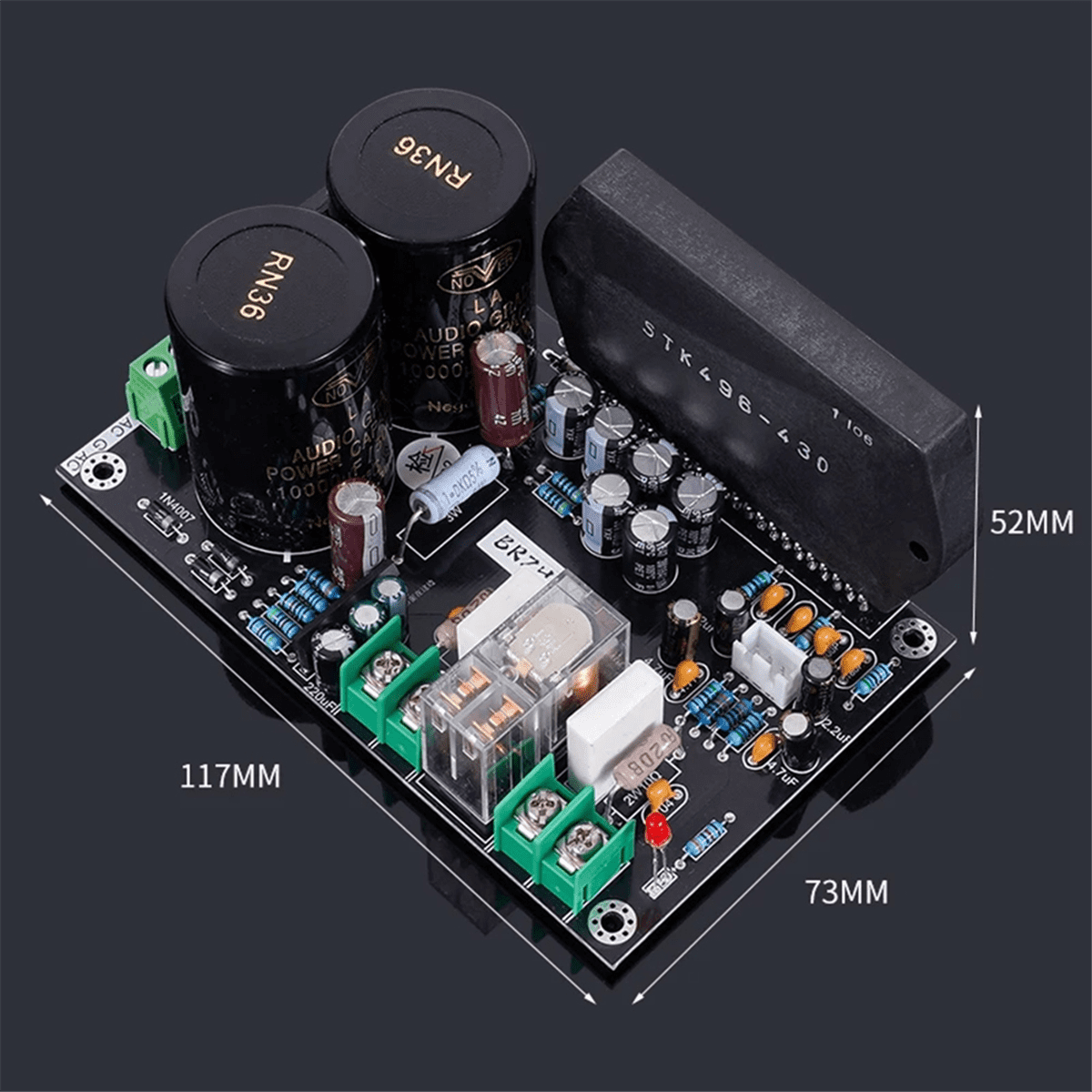 HIFI Thick Film STK496-430 300W Digital Power Amplifier Board 150Wx2 ...