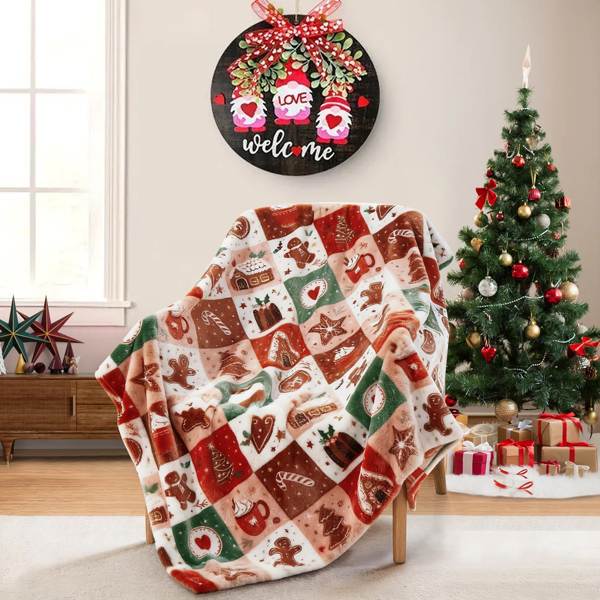 HIG Plush Fur Throw Blanket – Soft Cozy 100% Polyester, Warm Decorative ...