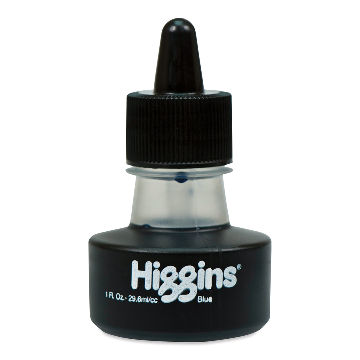 Higgins Dye-Based Drawing Ink - 1 oz, Blue, Non-Waterproof, Dye-Based ...
