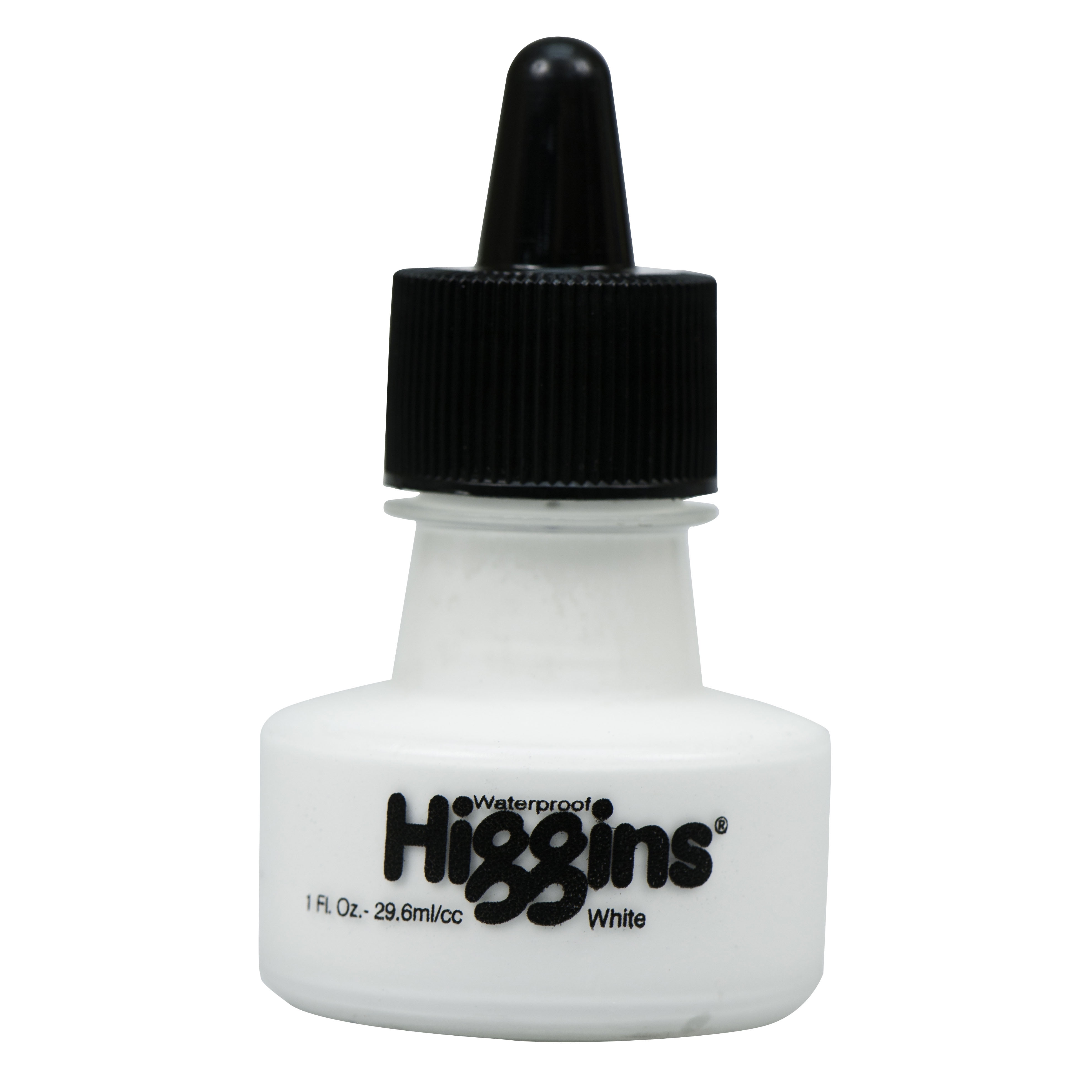 Higgins Dye-Based Drawing Ink - 1 oz, White, Waterproof, Dye-Based Ink ...
