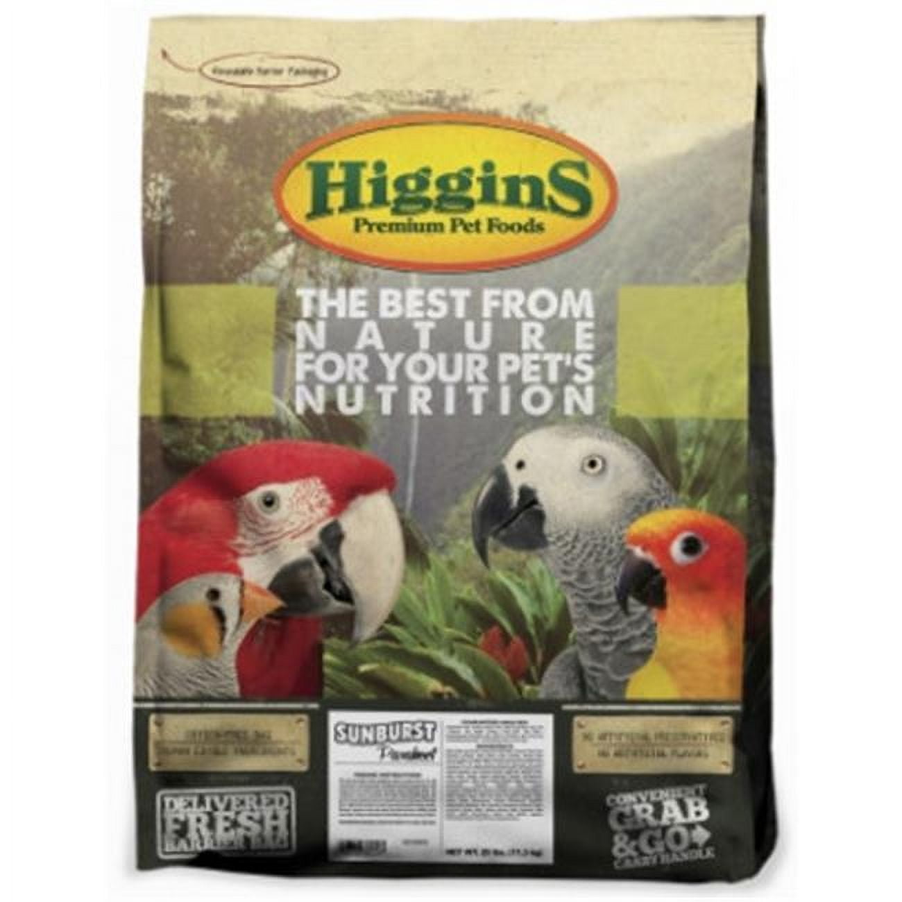 Higgins Pet Food HS30229 Sunburst Parakeet - 25 lbs - Walmart.com