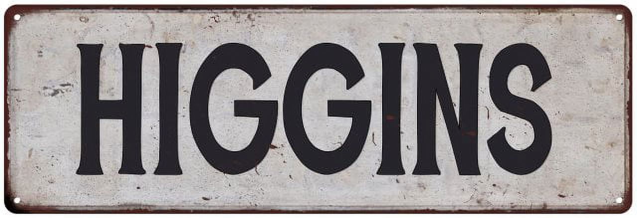 HIGGINS Vintage Look Rustic Chic Metal Sign 6x18 106180036695 - Walmart.com