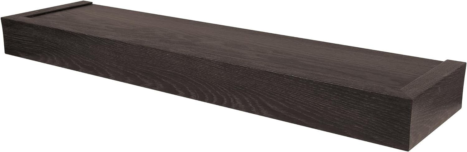 HIGH & MIGHTY 515607 Modern 24" Floating Shelf Holds up to 20lbs, Easy ...