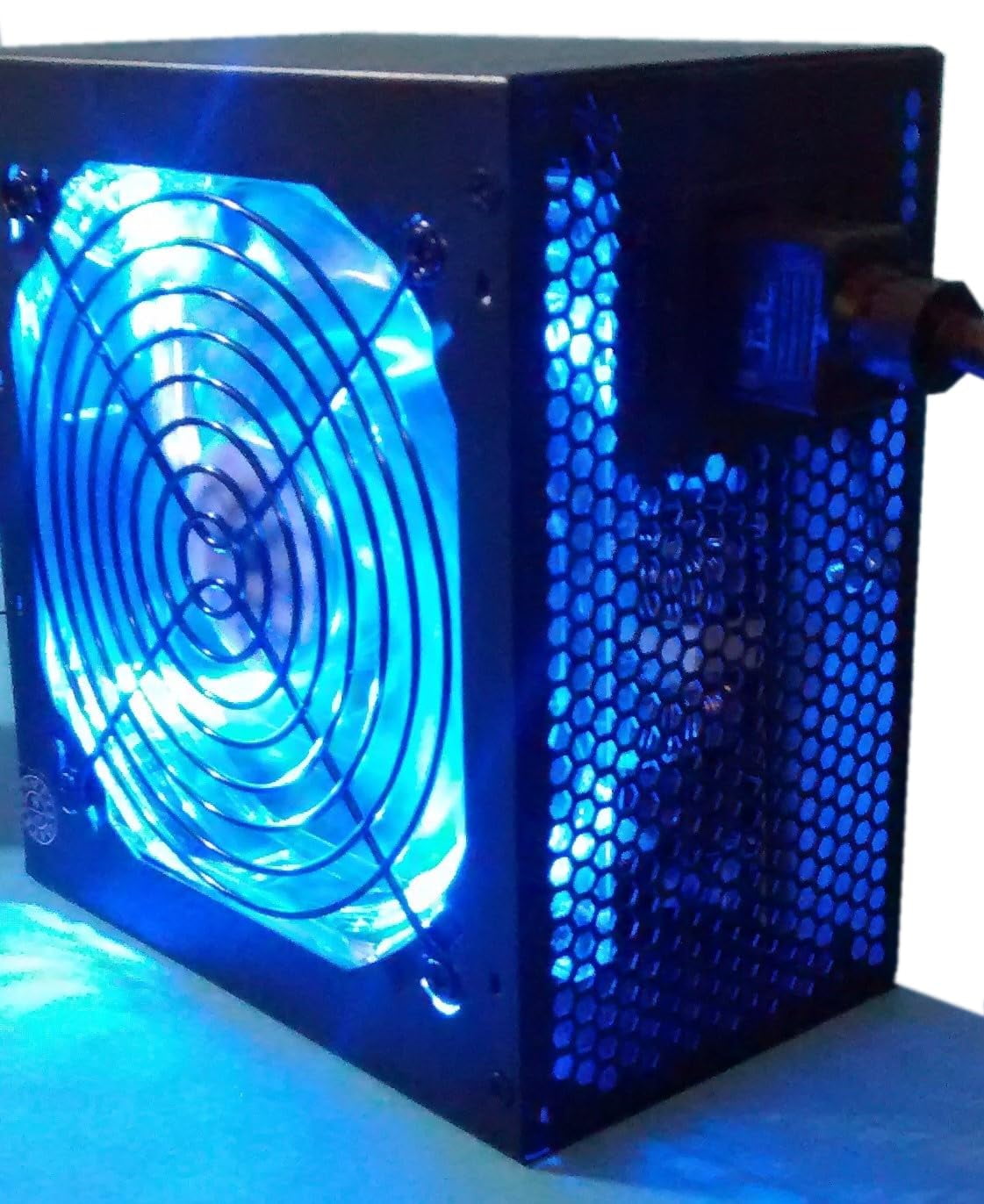HIGH POWER 550W Quiet SSF20 Blue LED Fan 80plus Efficient Dual PCIe ...
