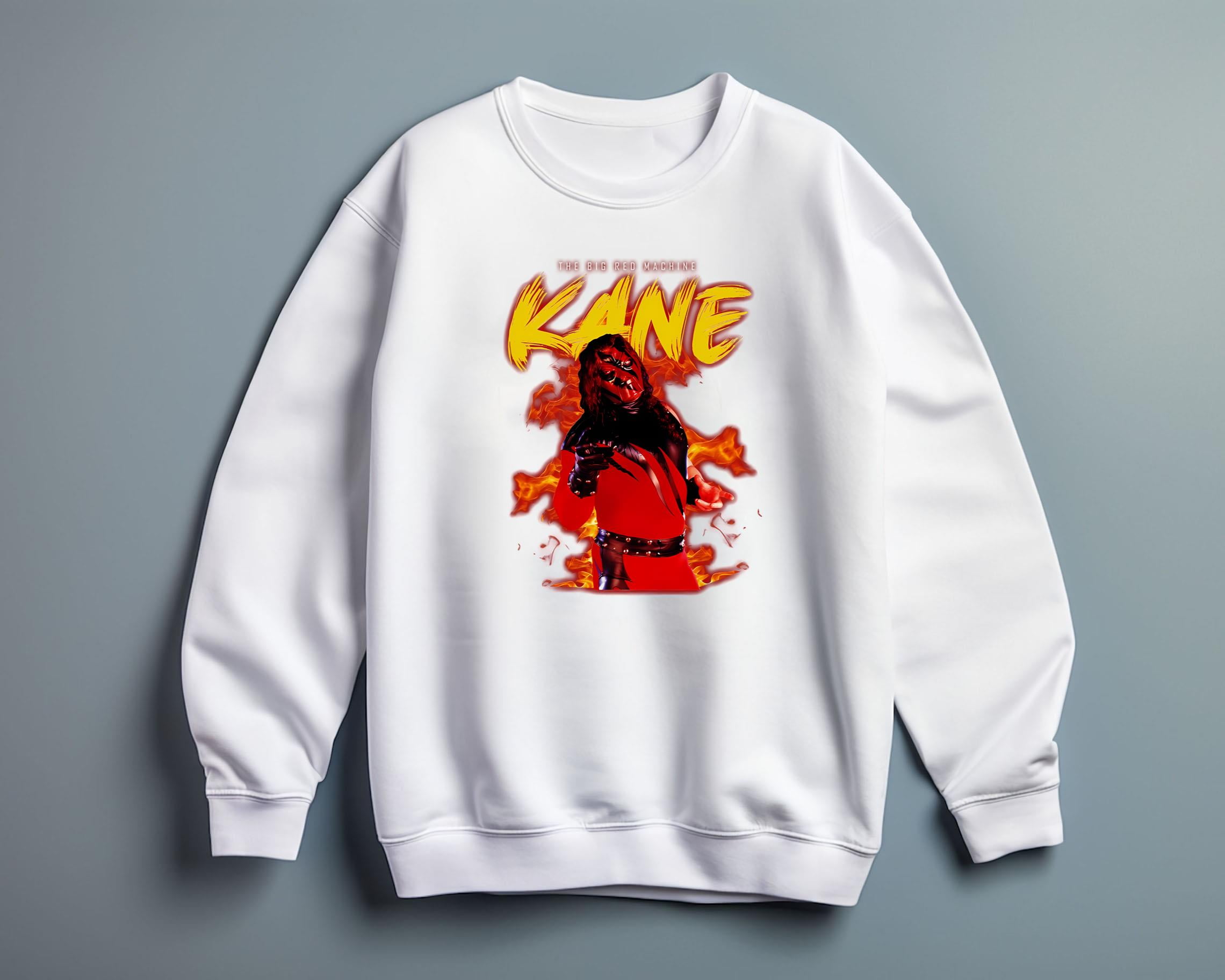 HIGH QUALITY TEE SHIRT Kane T-shirt black, WWE The Big Red Machine Tee ...