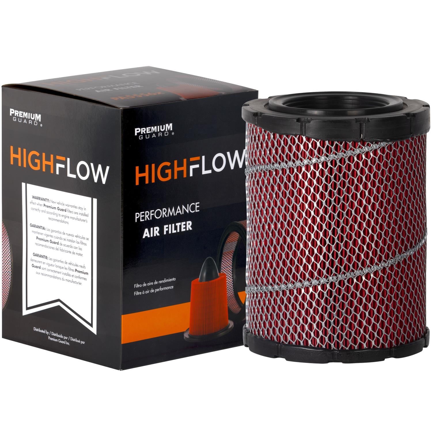 HIGHFLOW High Performance, Pre-Oiled Disposable Engine Air Filter ...