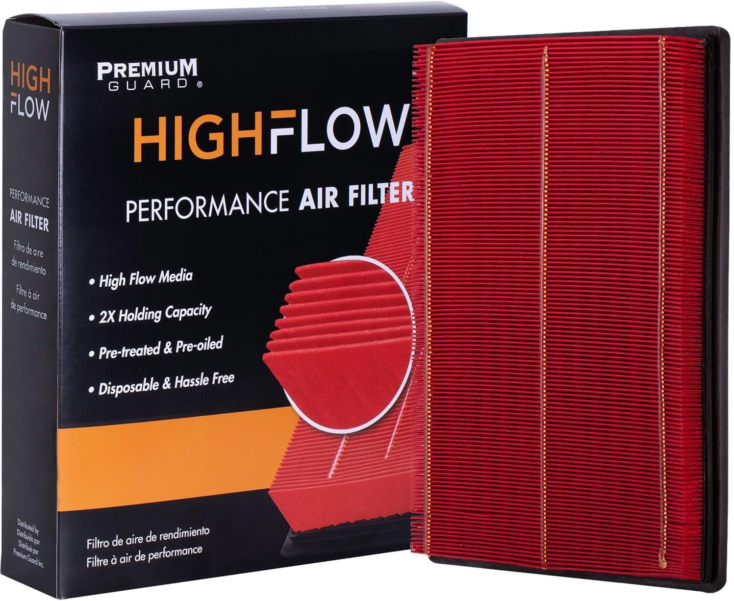 Premium Guard HighFlow Pre-Oiled Disposable Engine Air Filter Fits 2003 ...