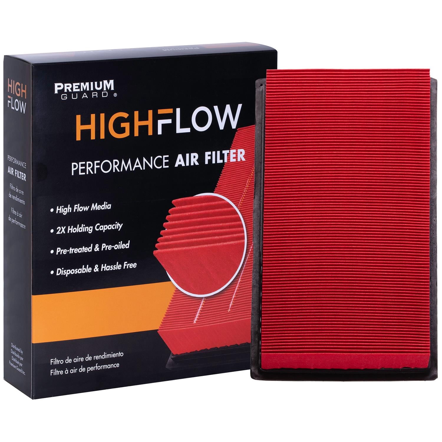 HIGHFLOW High Performance, Pre-Oiled Disposable Engine Air Filter ...