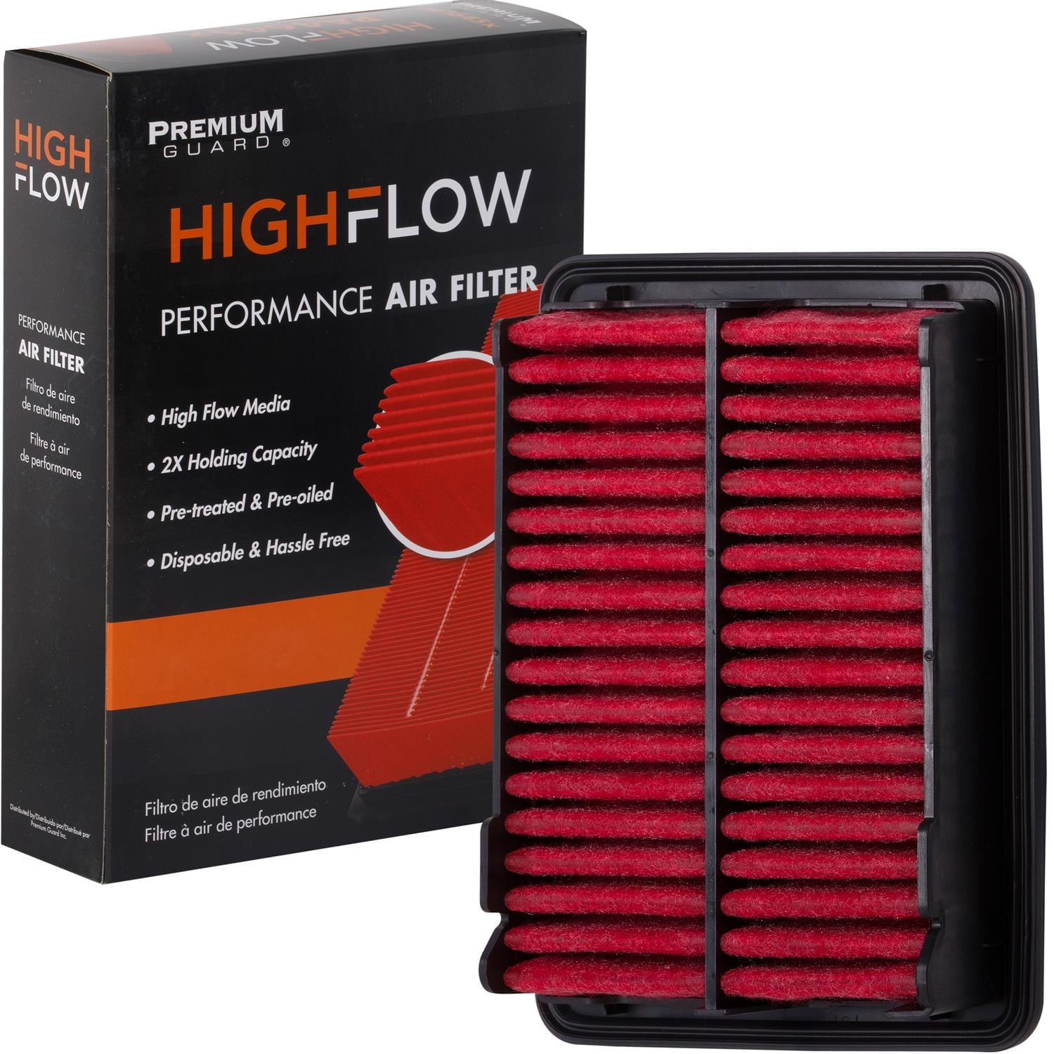 HIGHFLOW High Performance, Pre-Oiled Disposable Engine Air Filter ...