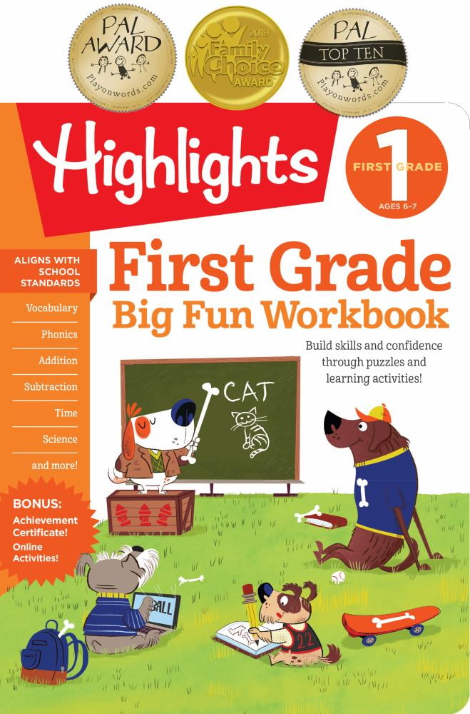 HIGHLIGHTS: First Grade Big Fun Workbook: 256-Page Activity Workbook ...