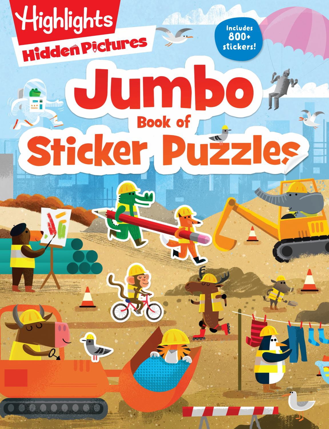 Highlights, Jumbo Sticker Puzzle Book, Over 800 Stickers, 176 Pages ...