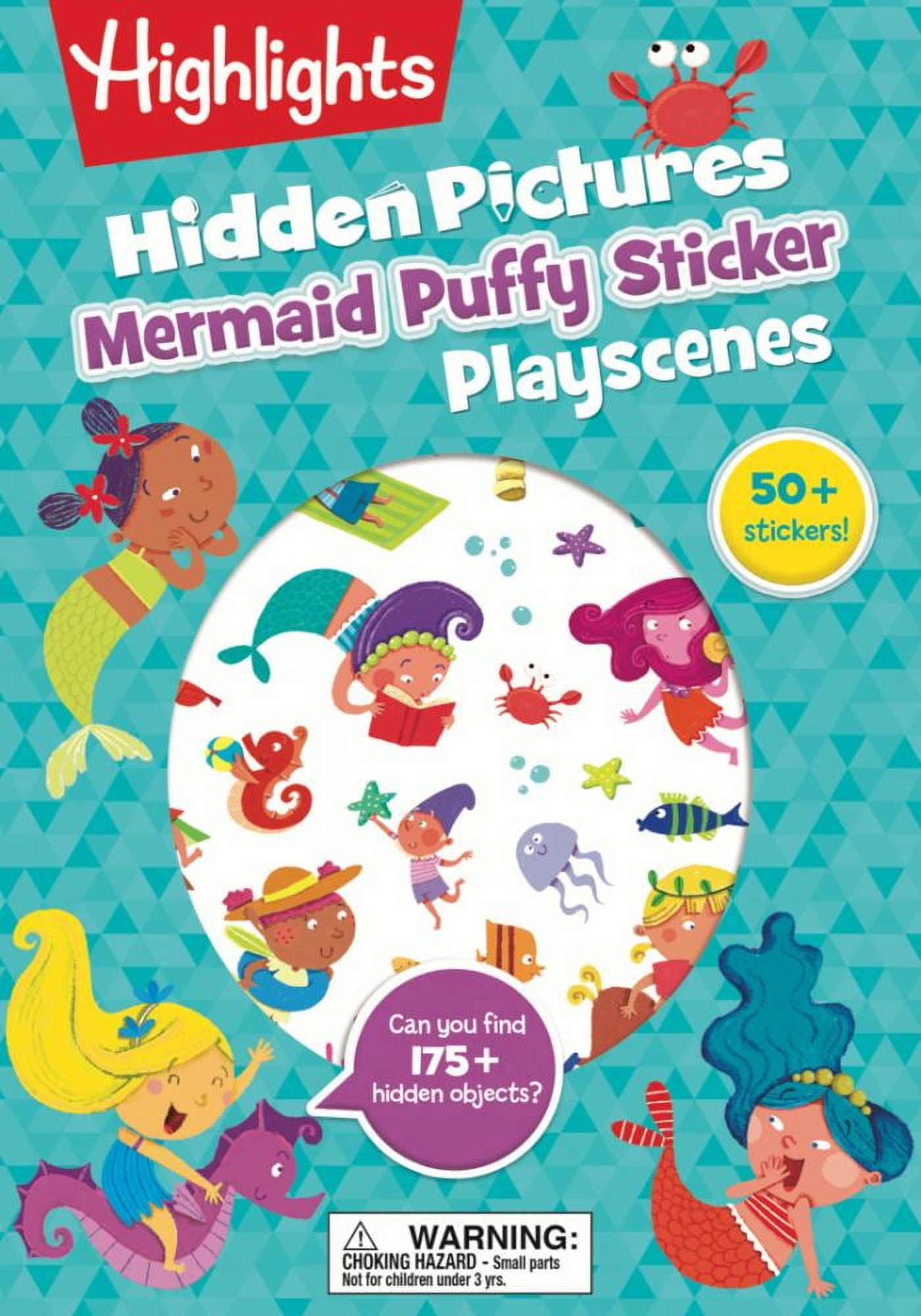 HIGHLIGHTS: Mermaid Hidden Pictures Puffy Sticker Playscenes: Best ...