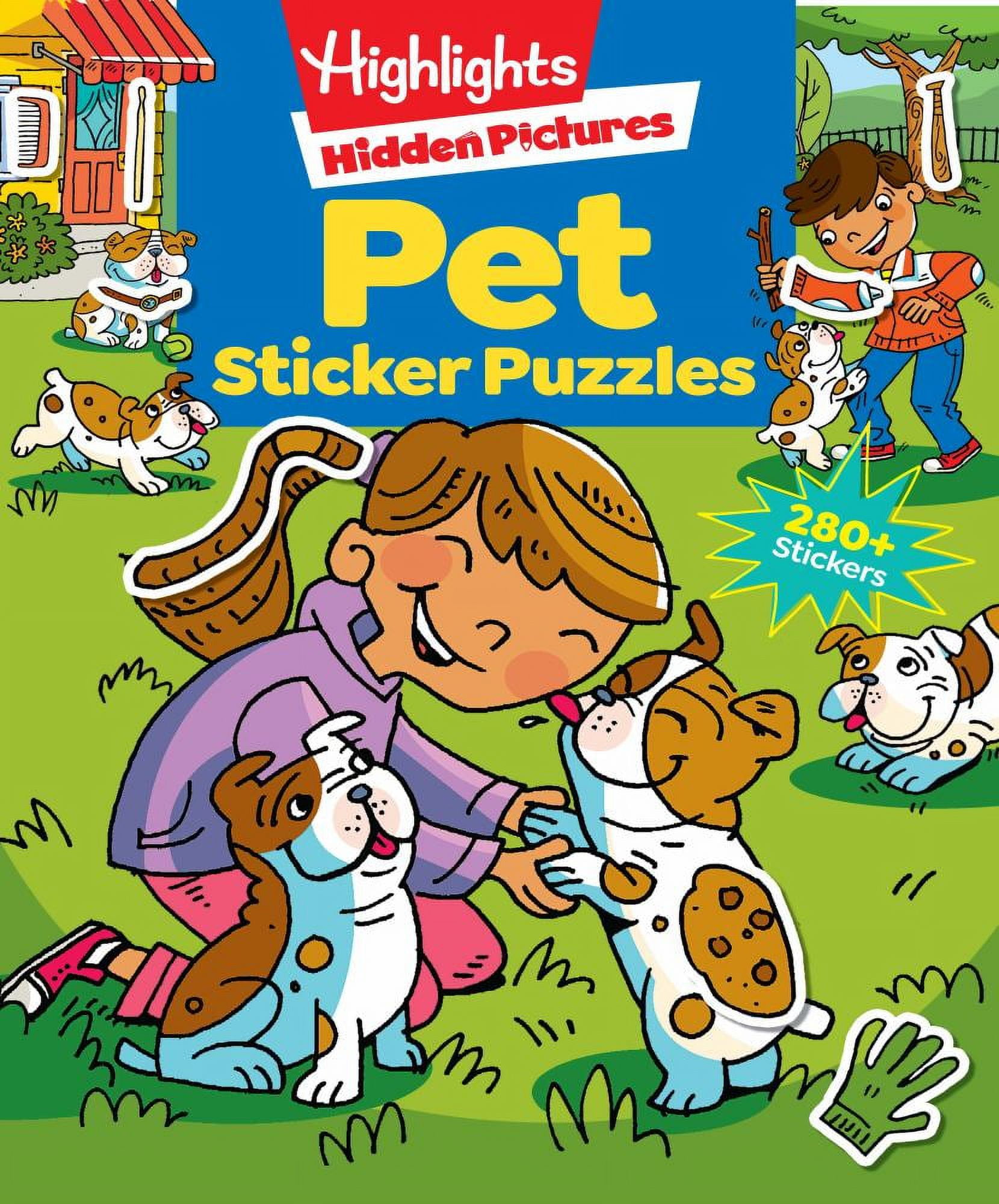 HIGHLIGHTS: Pet Sticker Puzzles: Over 280 Stickers to Find Hidden ...