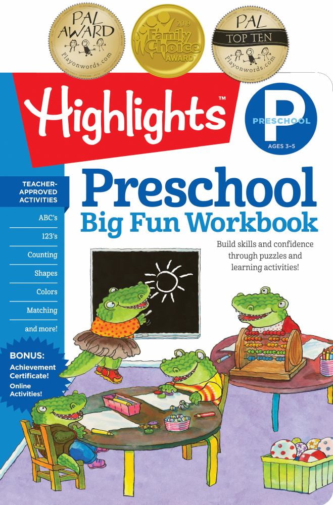 HIGHLIGHTS: Preschool Big Fun Workbook: 256-Page Preschool Activity ...