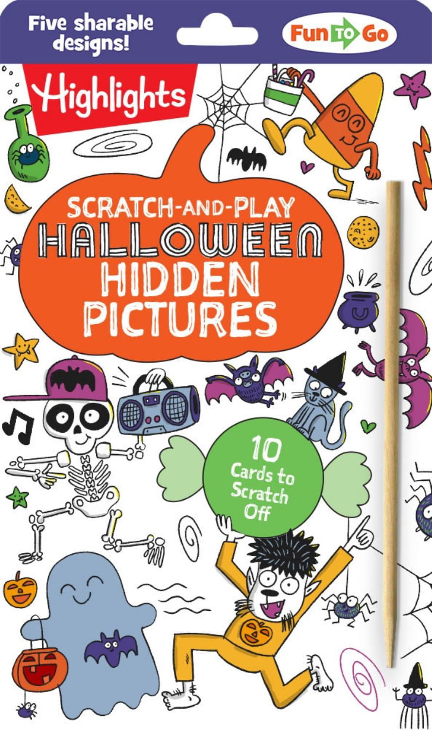 Scratch-And-Play Halloween Hidden Pictures: Not-Too-Spooky Halloween ...