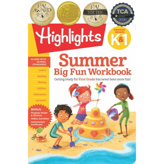 HIGHLIGHTS: Summer Big Fun Workbook Bridging Grades K And 1: Ready for ...