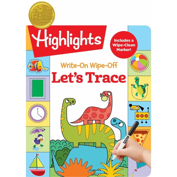 Write-On Wipe-Off Let's Trace: Dry Erase Letter Tracing Workbook for ...