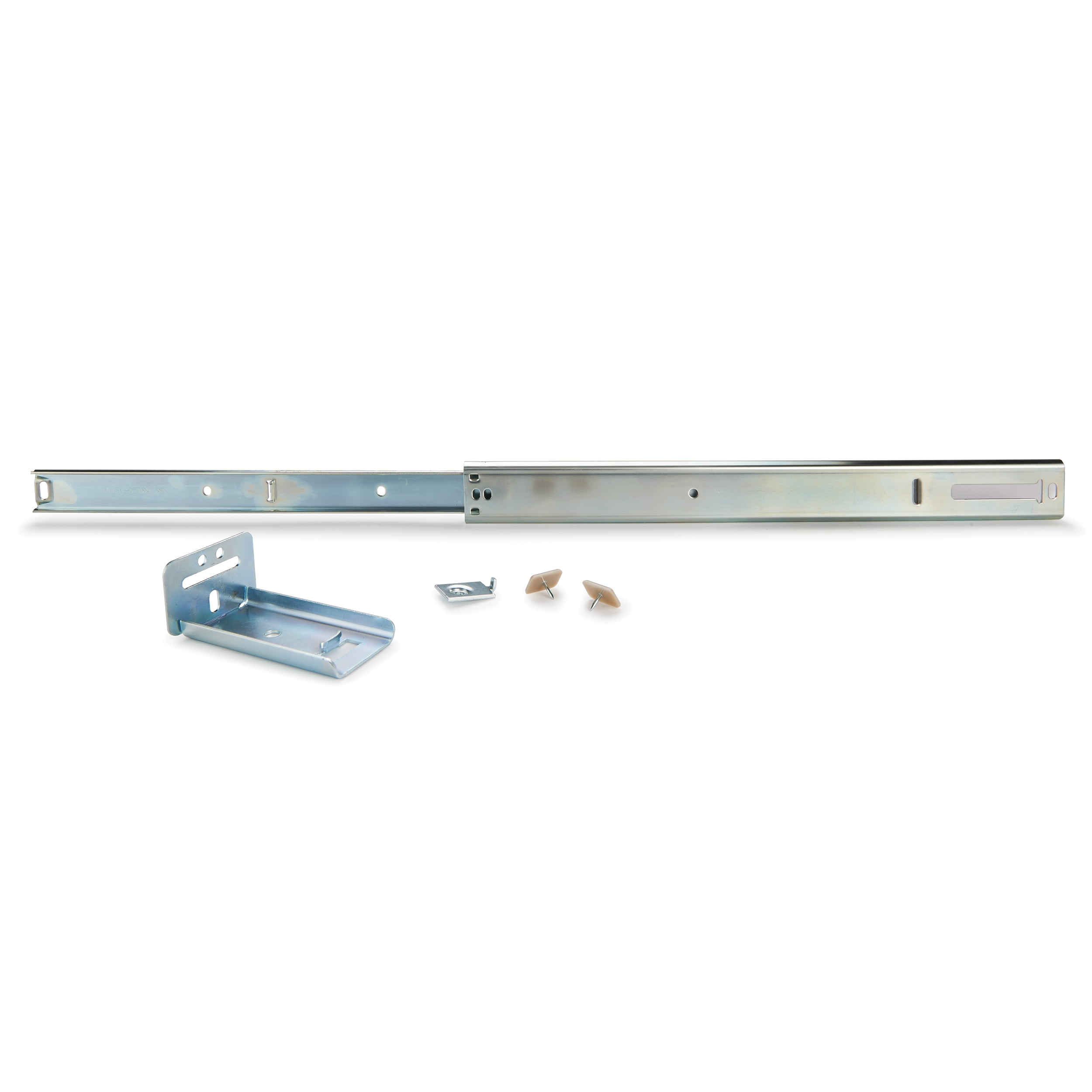 HighPoint Center Mount Slide, Zinc Finish, 16 Inch Drawer Extension ...