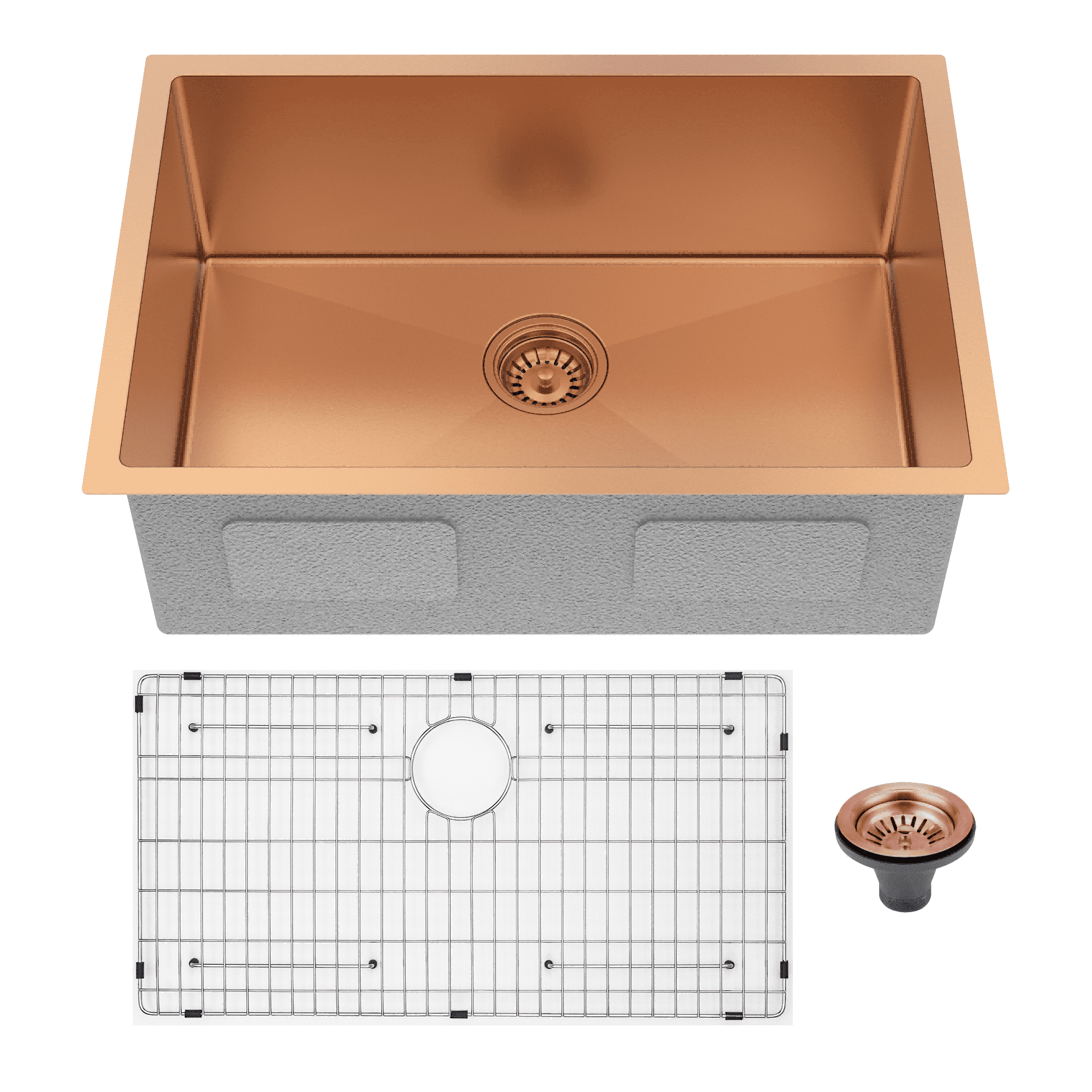 HIGOLD 27 inch Single Bowl Kitchen Sink Undermount,Stainless Steel Nano ...