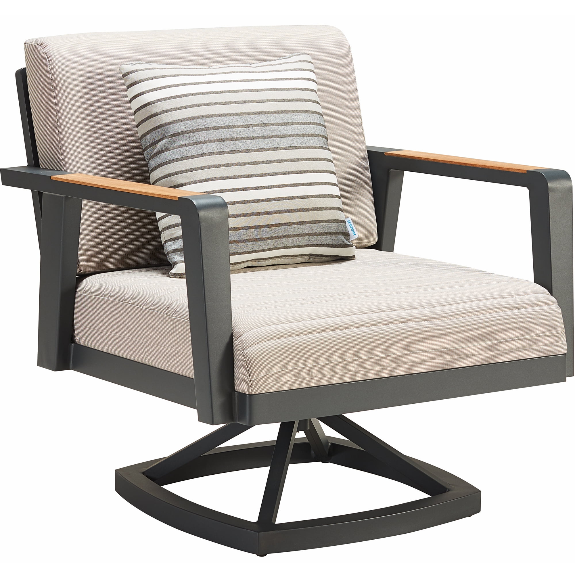 HIGOLD 6977 Emoti Swivel Single Sofa Space Aluminum, Olefin Fabric ...